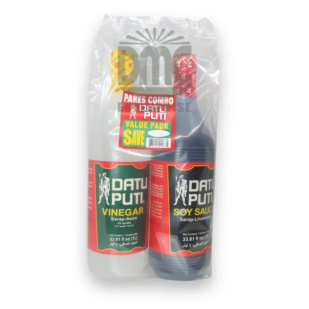 Datu Puti Value Pack (Soy Sauce and Vinegar)(1L x 2 x 6) | DMC