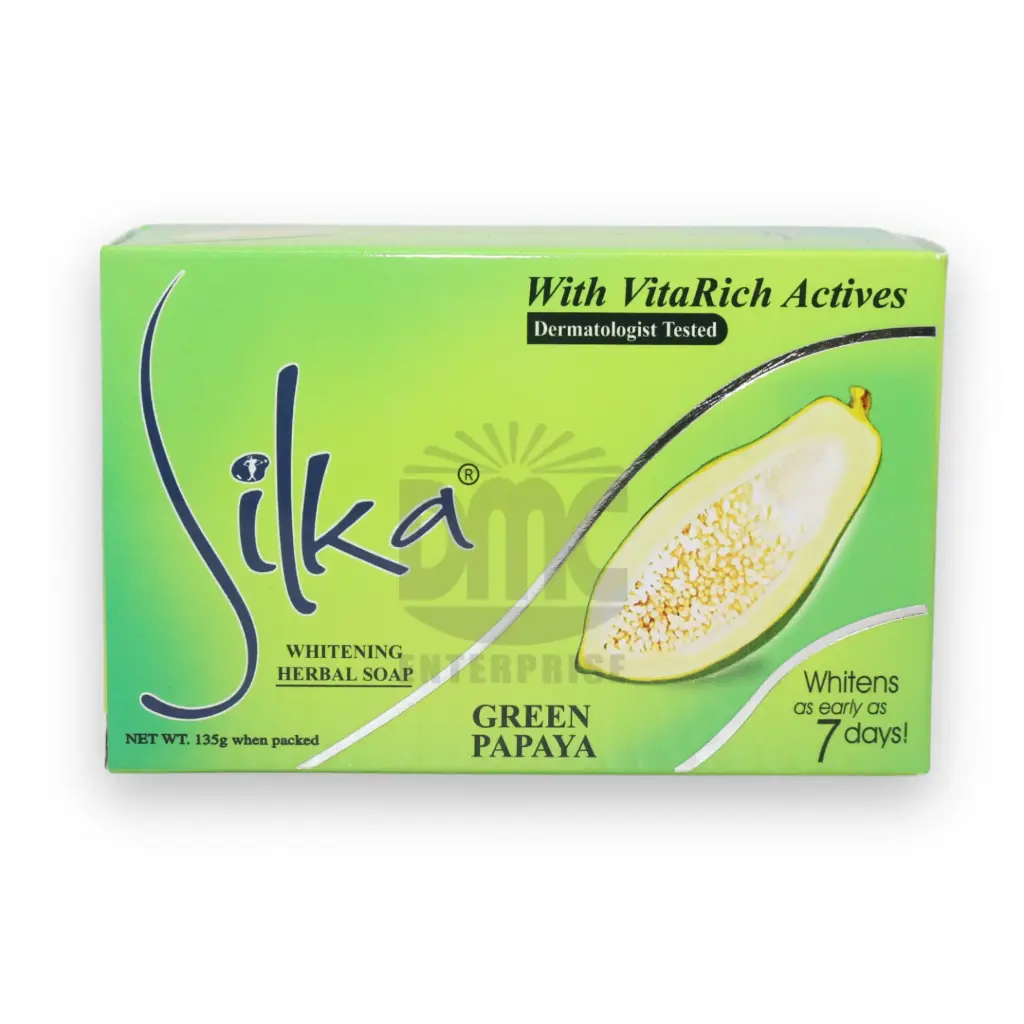 Silka Green Papaya Whitening Soap (135g x 72) | DMC
